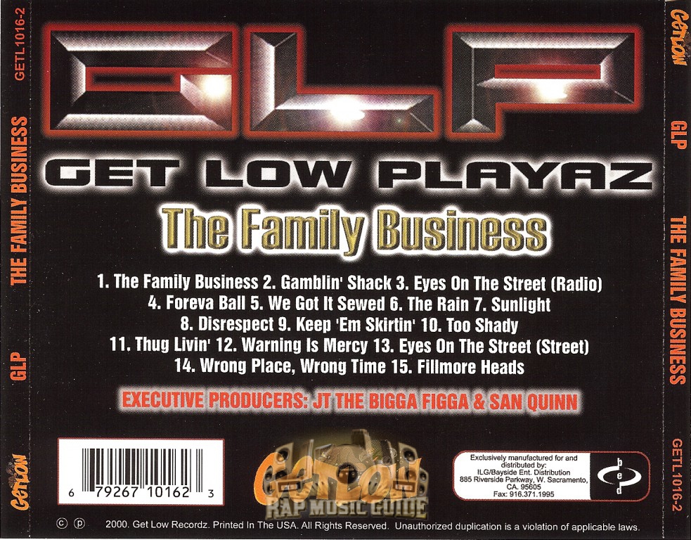 Get Low Playaz - The Family Business: CD | Rap Music Guide
